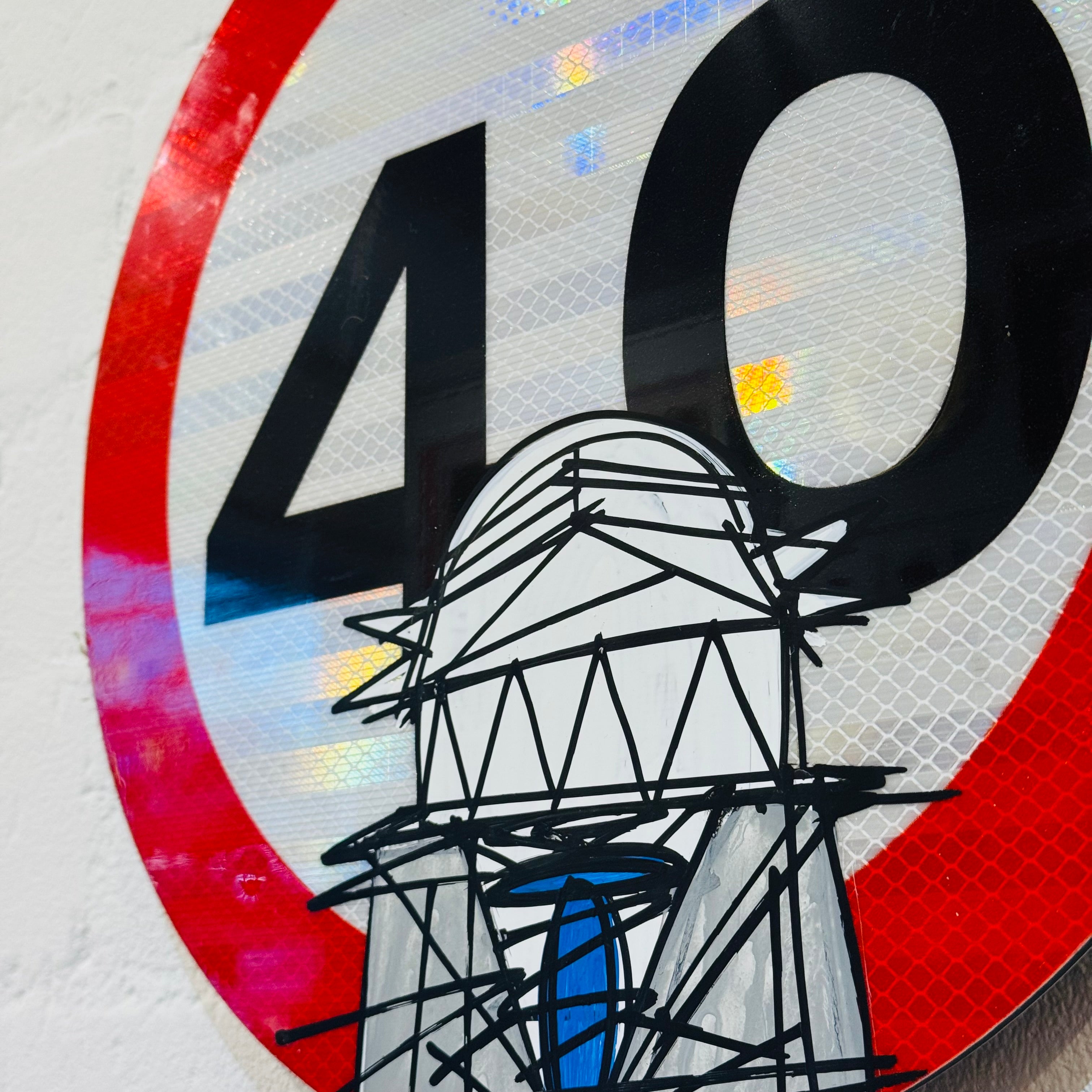 40 ROAD SiGN – EDiT. Greenwich